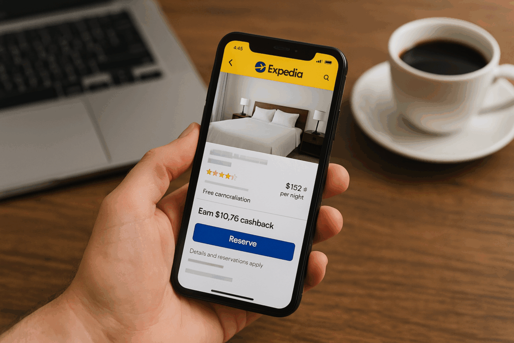 Expedia tem cashback para reservas feitas direto no celular - GreatApp